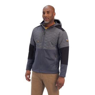 Ariat Mens Rebar Cloud 9 Insulated Jacket Long Sleeve in Rebar Grey, Size Small, by Ariat
