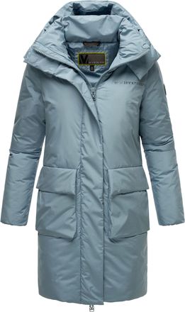 Marikoo Damen Winterjacke mit Magnetverschluss & Kapuze - Nanami