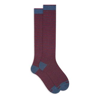 Gallo Gallo, Homme, Sous-v&ecirc;tements, Multicolore, Taille: M Windsor Stripe Long Socks