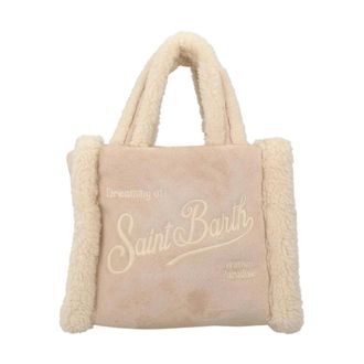 MC2 Saint Barth Femme, Sacs, Beige, Taille: ONE Size Vanity Mini Sac à Main en Shearling