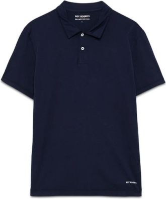 Roy Rogers Homme, Tops, Bleu, Taille: L Polo en jersey de coton