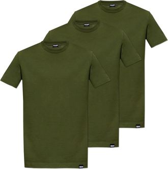 Dsquared2 Homme, Tops, Vert, Taille: L Lot de trois T-shirts de sous-v&ecirc;tements