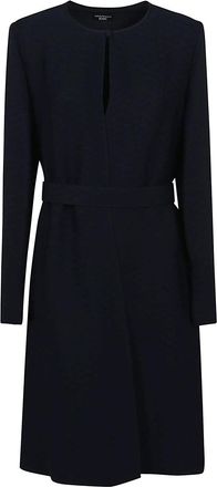 Emporio Armani Robe Au Genou - Bleu