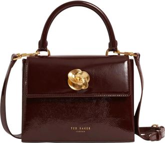 Ted Baker Femme, Sacs, Brun, Taille: ONE Size Rose Detail Mini Crinkle Bag
