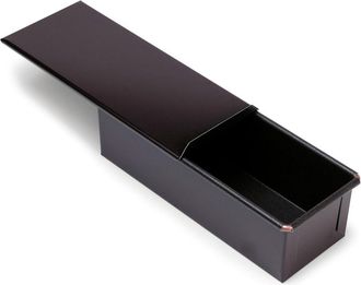 Göbel | Toastbrotform mit Deckel | Unverformbar | Stahl | Zweischicht-Antihaftbeschichtung | 25 x 9,3 x 7,6 cm