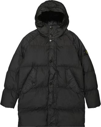 Stone Island Giaccone Vera Piuma Real Down Blouson - - Jackets - Herren - Schwarzk - XL