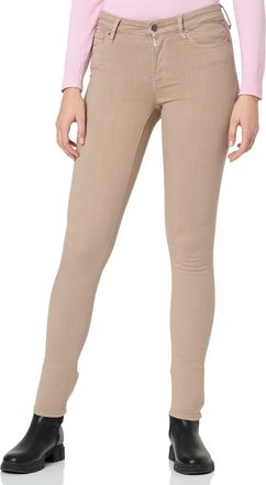 Replay Damen Jeans Luzien Skinny-Fit Hyperflex Colour X-Lite mit Stretch, Light Taupe 803 (Grau), 29W / 32L
