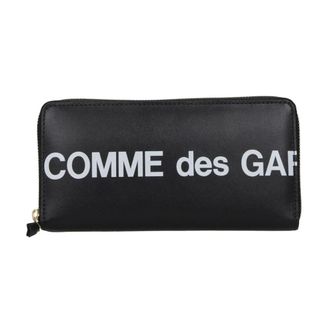 Comme Des Gar&ccedil;ons Portefeuille zipp&eacute; avec logo - Homme - Accessoires - Noir - Taille: ONE Size