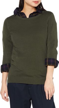 Amazon Essentials Damen Leichter, Langärmeliger Pullover Mit Rundhalsausschnitt (Erhältlich in Übergröße), Olivgrün, XXL