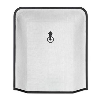 Relaxdays Pare-feu de chemin&eacute;e, prot&egrave;ge Contre Les &eacute;tincelles, Grille Pare-&eacute;tincelles po&ecirc;le, HxL: 61x54 cm, m&eacute;tal, Noir