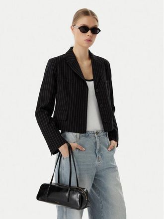 Calvin Klein Handtasche Foil Logo Glossy Bauletto LV04F3638G Schwarz