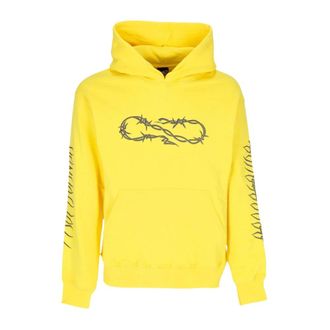 PROPAGANDA Gelber Wire Hoodie mit Schlangenstickerei - - Sweatshirts & Hoodies - Herren - Gelb - XL