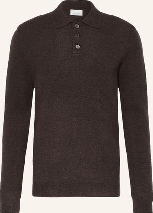Profuomo Profuomo Strick-Poloshirt braun