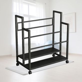 Generic Aufbewahrungsregal for Yogamatten, Yogamatten-Aufbewahrungsregal, bodenstehend mit abschlie&szlig;barem Metallgeh&auml;use mit gro&szlig;em Fassungsverm&ouml;gen for Kurzha