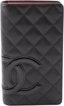 Chanel Portefeuille long vintage Pre-owned (bi-fold) - Femme - Pre-owned - Noir - Taille: ONE Size
