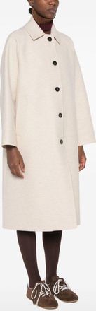 Harris Wharf London Wool Coat - Beige