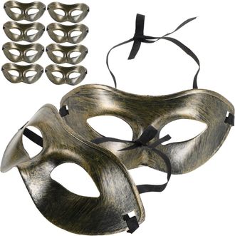 Aboofan 15 St&uuml;ck Teiliges Antike Venezianische Halbgesichtsmasken f&uuml;r Damen und Herren Leichte Masken f&uuml;r Maskerade Karneval Halloween Cosplay Mardi Gras und 