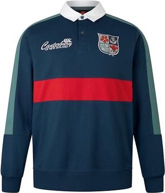 Canterbury Of New Zealand Patrimoine des Lions Britanniques et Irlandais Chemise, Moonlit Ocean, XL Mixte