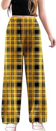 Generic Hanraz Y2k Pantalon de pyjama &agrave; carreaux pour femme - V&ecirc;tement de nuit pour lautomne et lhiver - Unisexe - Confortable - Pantalon de pyjama d&eacute;contract