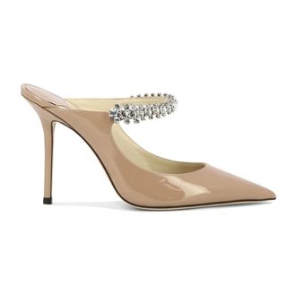 Jimmy Choo London Escarpins Roses avec Bride en Cristal - Femme - Chaussures - Rose - Taille: 39 EU