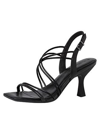 Tamaris Femme 1-1-28315-28 Sandale &agrave; Talon, Noir, 40 EU
