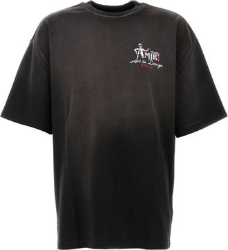 Amiri Homme, Tops, Noir, Taille: M T-Shirt Oversize