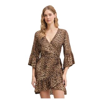 Melissa Odabash Robe portefeuille Tegan - Femme - Robes - Brun - Taille: 36 FR