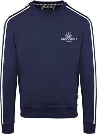 Aquascutum Sweatshirt f&uuml;r Herren, Rundhalsausschnitt, Lang&auml;rmlig (Marine)