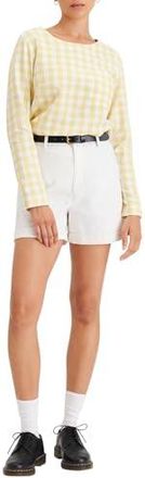 Dockers Original Chino Short, Blanc Lucent, 30 Slim Femme