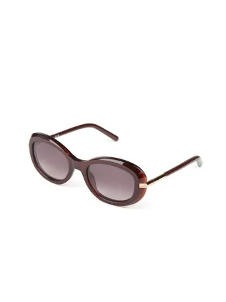 Furla Womens Sunglasses Glossy Dark Burgundy Acetate Eyewear