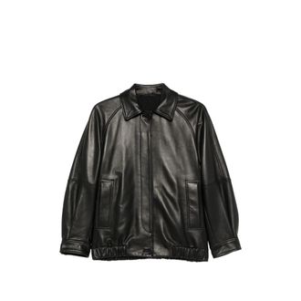 Santoro London Button-up Leather Jacket