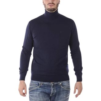 Emporio Armani Homme, Pulls, Bleu, Taille: 2XL Pullover