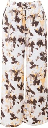 Liu Jo Femme, Pantalons, Multicolore, Taille: 42 FR Pantalon &agrave; imprim&eacute; floral