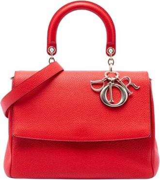 Dior Sac &agrave; rabat Be Dior doccasion - Femme - Pre-owned - Rouge - Taille: ONE Size