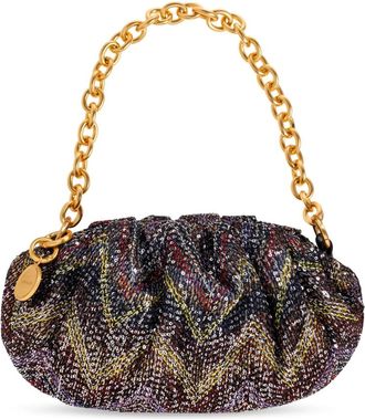 Missoni Femme, Sacs, Multicolore, Taille: ONE Size Sac &agrave; bandouli&egrave;re en tissu zigzag avec sequins