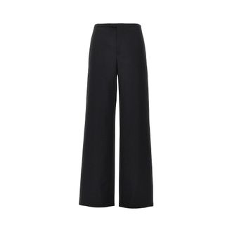 Gucci Wool twill wide leg pants Woman 38