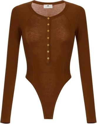 Elisabetta Franchi Damen, Oberteile, Braun, MGr&ouml;&szlig;e
