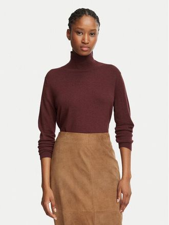 Max Mara Rollkragenpullover Kiku 2625366092 Dunkelrot Regular Fit
