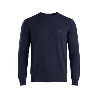 Harmont & Blaine Pull en maille &agrave; col rond - Homme - Pulls - Bleu - Taille: 2XL