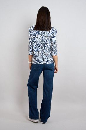 Seidel Moden 3/4-Arm-Shirt 3/4 Arm Shirt mit Leo-Print - MADE IN GERMANY