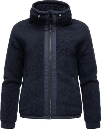Ragwear Sweatjacke Nordicka Sportliche Kapuzenjacke mit Kunstleder-Elementen