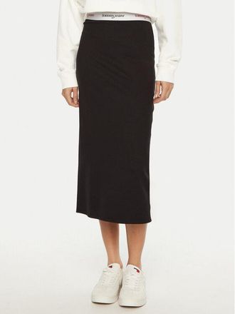 Tommy Jeans Bleistiftrock DW0DW19365 Schwarz Slim Fit