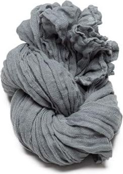 LinenMe Cheche Femme et Homme, Écharpe, Foulard, Chale - 100% Lin - Pour lété, la plage, léger, respirant - 45 x 200 cm - STORMY SEA