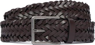 Calvin Klein G&uuml;rtel Calvin Klein Warmth Buckle Woven 35Mm Fixed - LV04D7061G Dunkelbraun