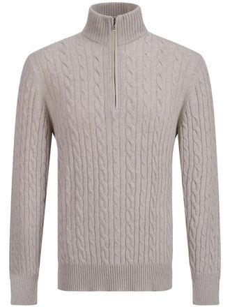 Loro Piana pull Treccia - Tons neutres