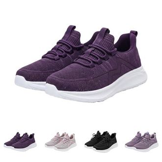 Generic Baskets confortables &agrave; enfiler pour femme - Chaussures de marche, de gym, de fitness - Doublure en maille respirante - Chaussures de course &agrave; pied pou