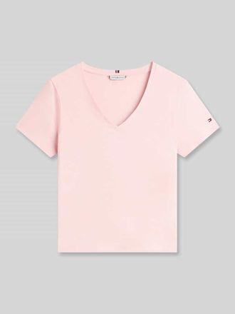 Tommy Hilfiger Regular Fit T-Shirt aus Leinen-Mix