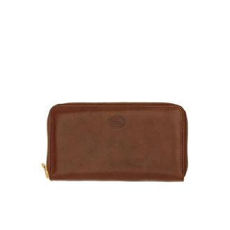 The Bridge Braune Lederbrieftasche mit Rei&szlig;verschluss - - Accessories - Damen - Braun - ONE SIZE