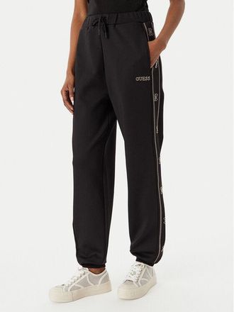 Guess Jogginghose V5BB23 KCX22 Schwarz Wide Leg