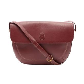 Cartier Pre-owned Must Line Schultertasche aus Leder - - Pre-owned - Damen - Rot - ONE SIZE
